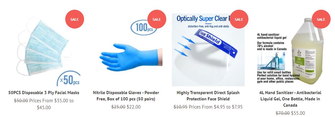 PPE Products - Custom Printing Packaging in Toronto