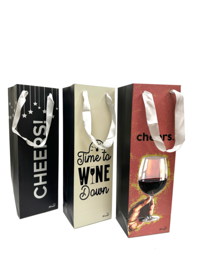 Wine Bags, Custom Logo Printed - Wholesale Price, Premium Quality